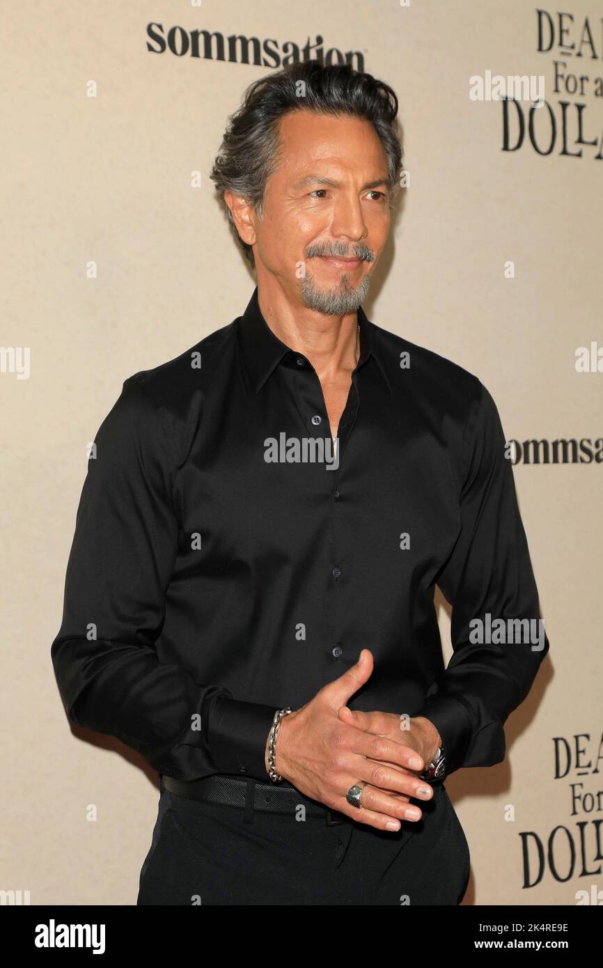 LOS ANGELES - SEP 28: Benjamin Bratt at the "Dead For A Dollar" US ...