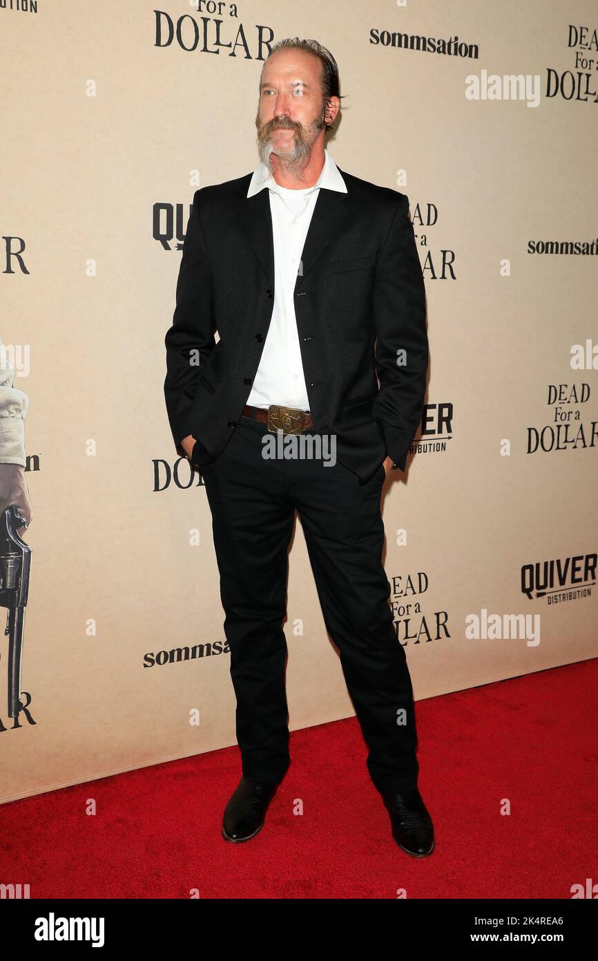 LOS ANGELES - SEP 28: Scott Peat at the "Dead For A Dollar" US Premiere ...