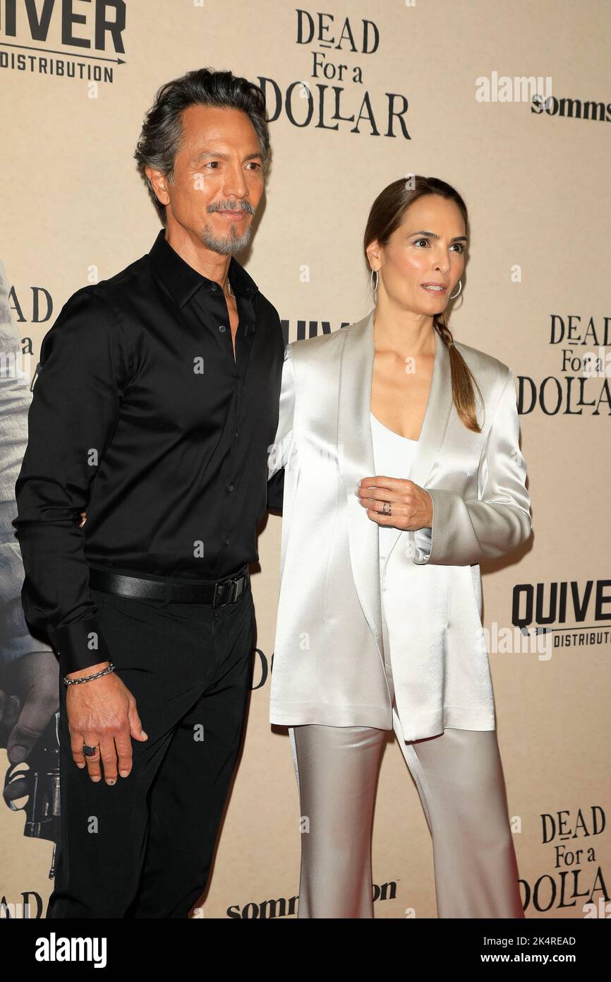LOS ANGELES - SEP 28: Benjamin Bratt, Talisa Soto at the "Dead For A ...