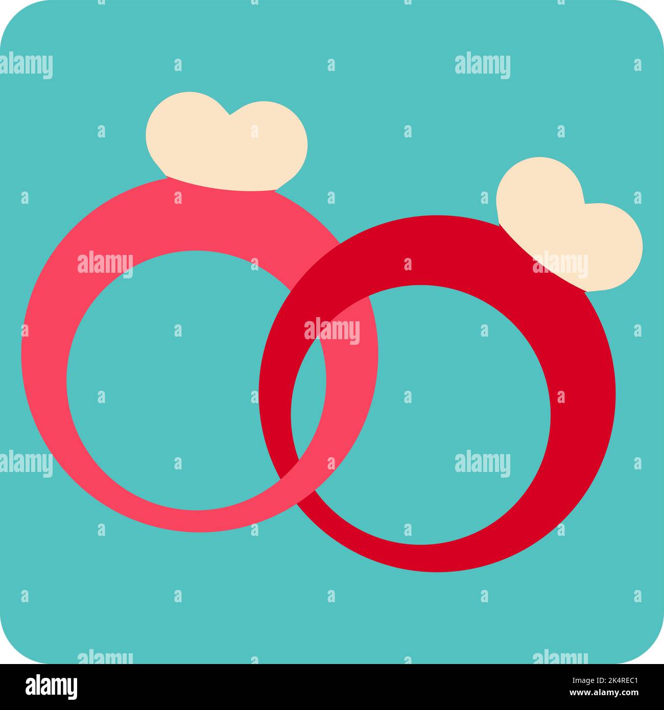 Diamond and gold rings Stock Vector Images - Alamy