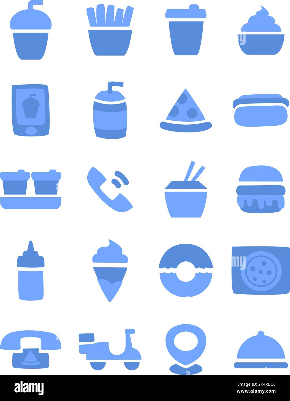 Take away business, illustration, vector on a white background Stock ...