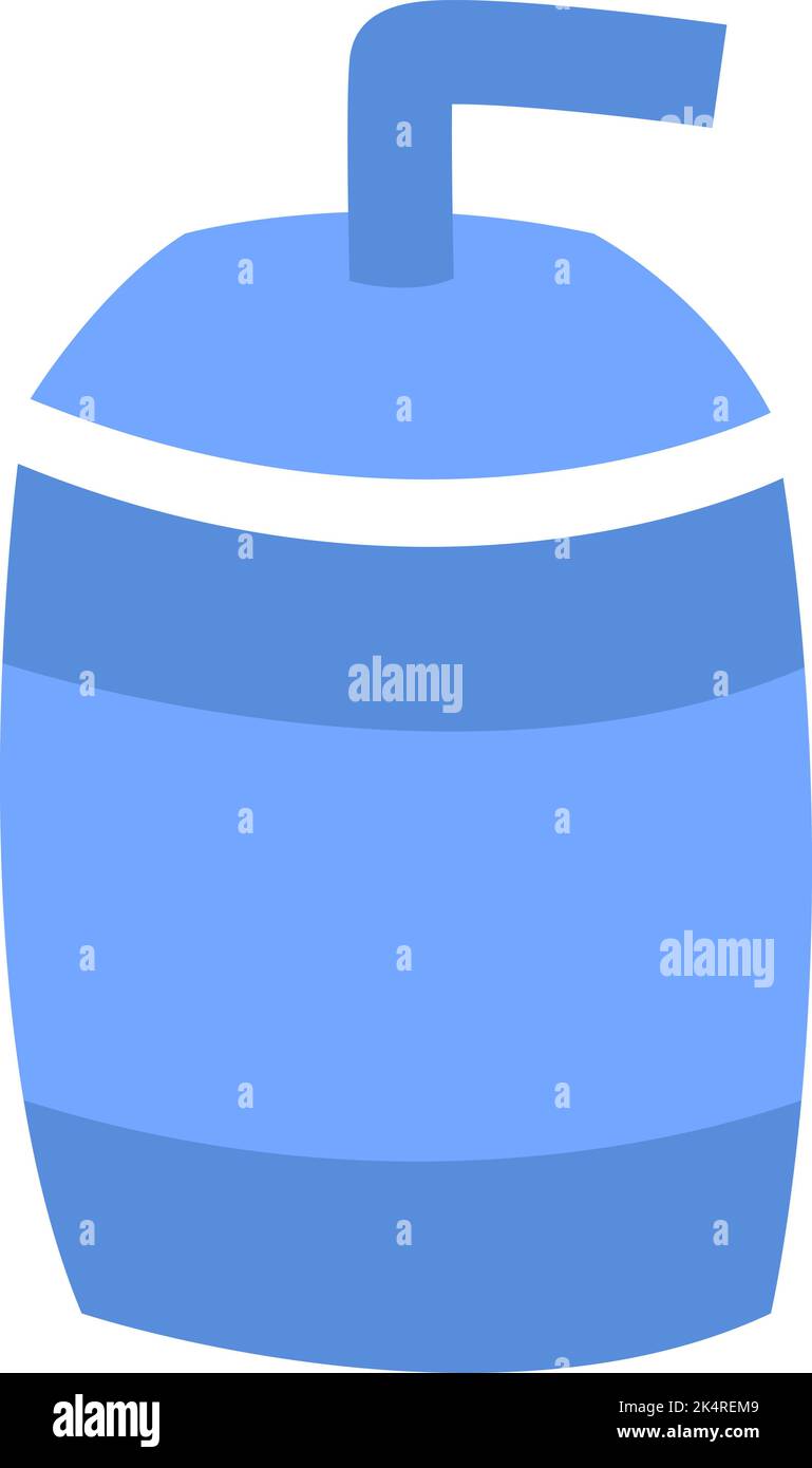 Take away soda drink, illustration, vector on a white background Stock ...