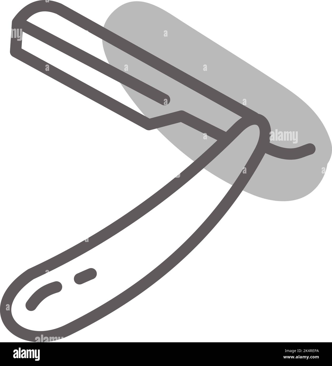 Facial hair razor, illustration, vector on a white background Stock ...