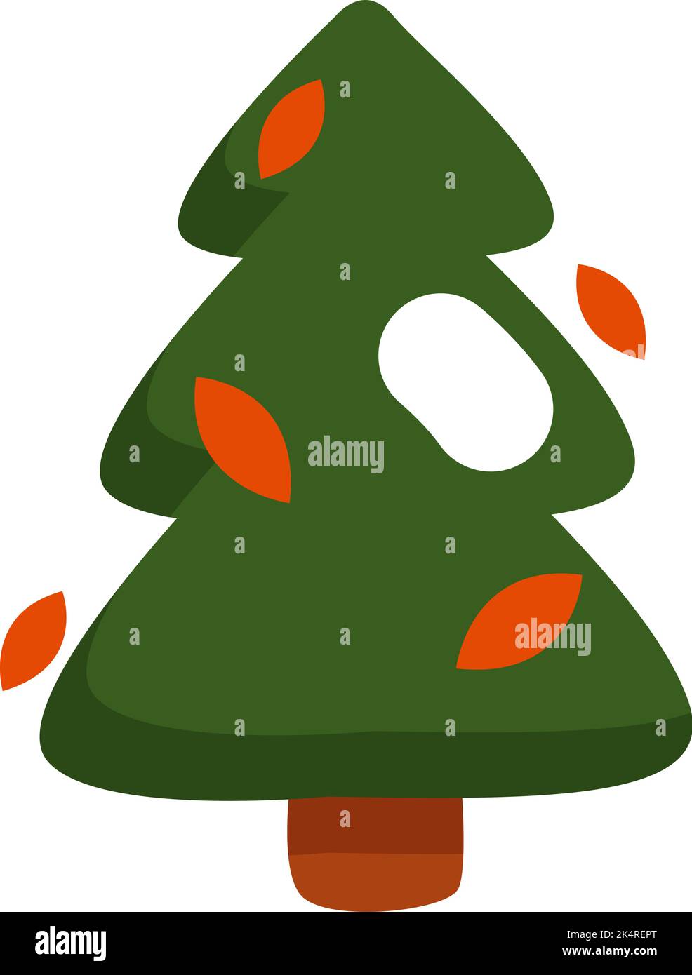 Old tree in forest on Stock Vector Images - Alamy