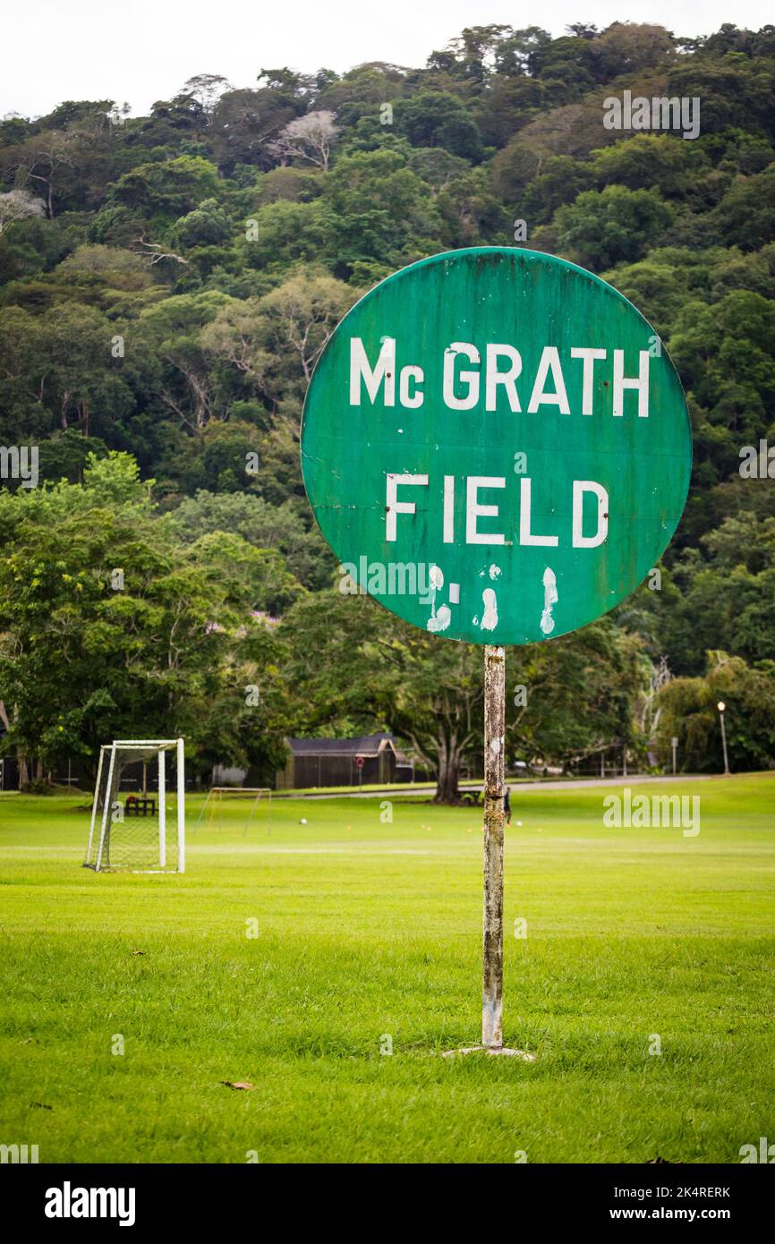 The Mc Grath sporting field in the town of Gamboa, Colon province, Republic of Panama, Central ...