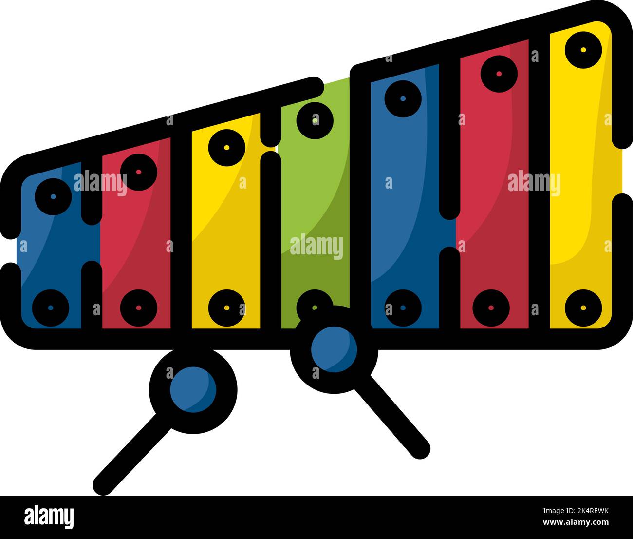 Xylophone cartoon icon hi-res stock photography and images - Alamy