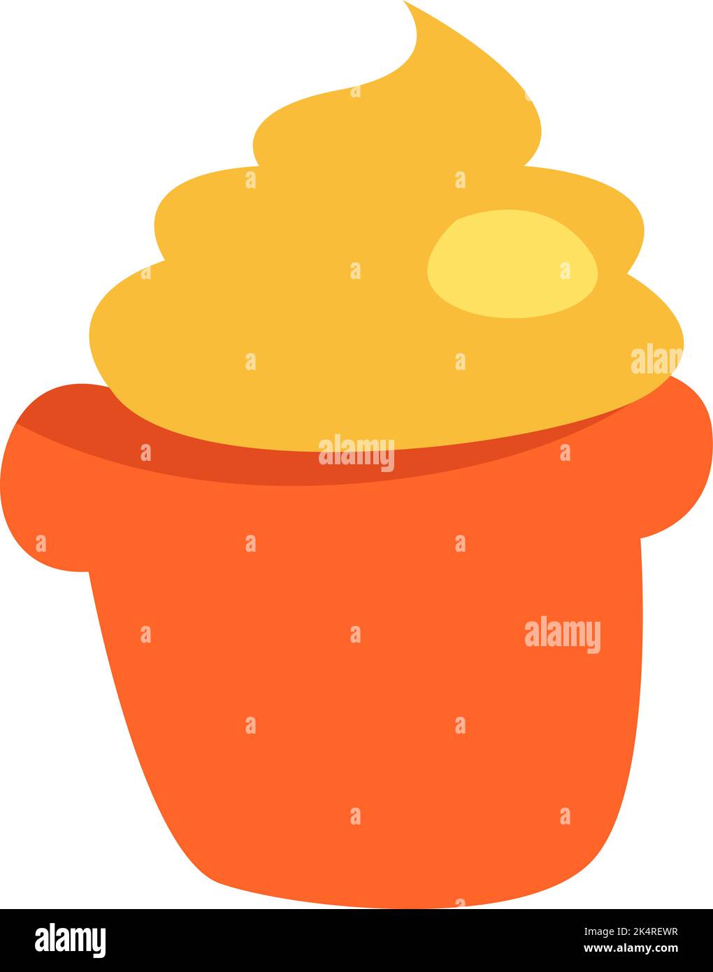 Breakfast muffin , illustration, vector on a white background Stock ...