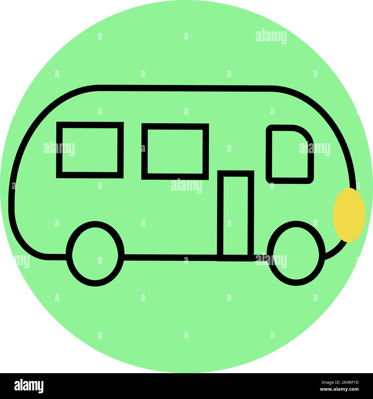 On a tourist bus Stock Vector Images - Alamy