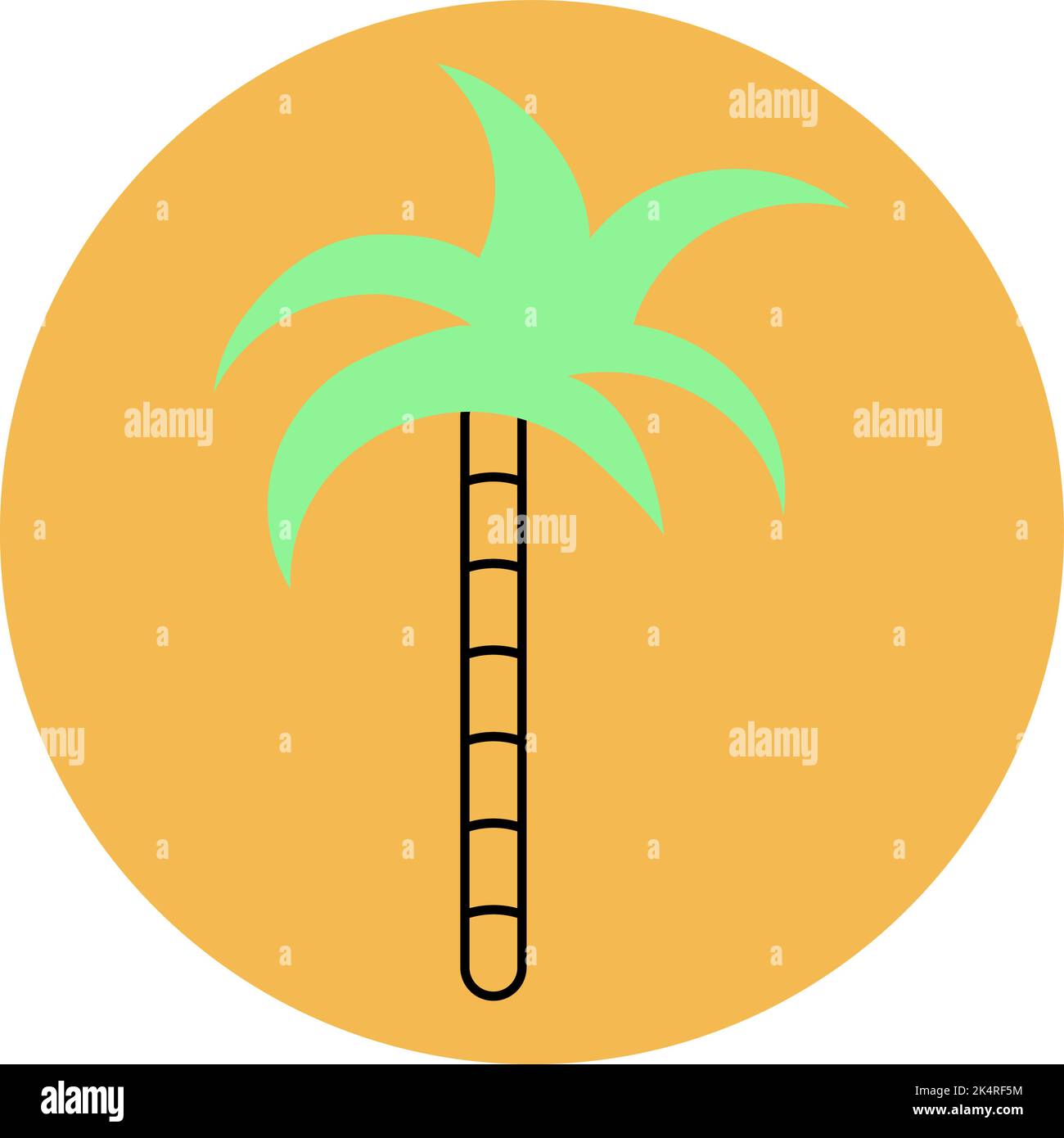 Tropical vacation icon palm tree hi-res stock photography and images ...