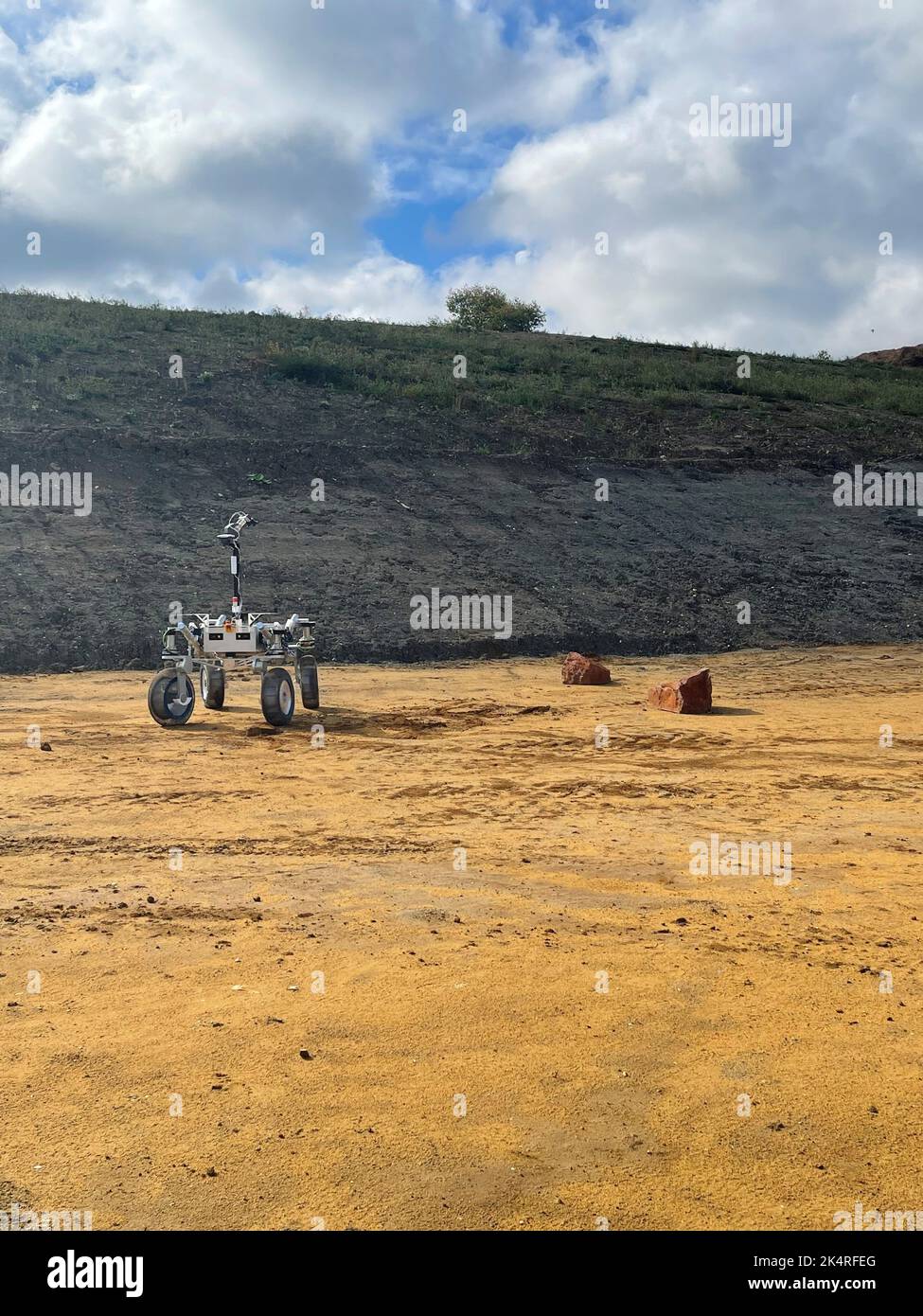 The Sample Fetch Rover (SFR), affectionately known as Anon, potentially destined for missions on ...