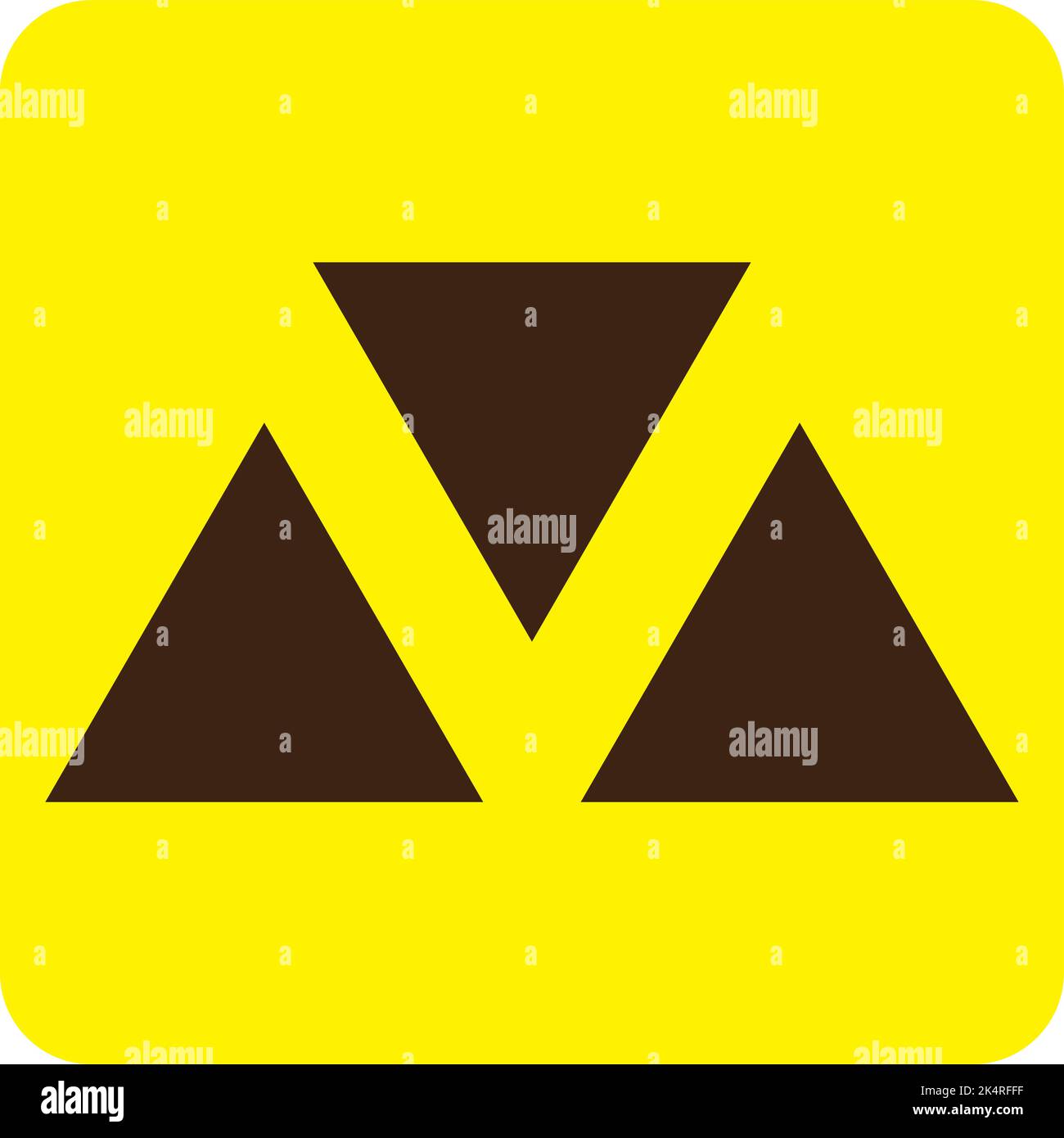 Abstract triangles, illustration, vector on a white background Stock ...