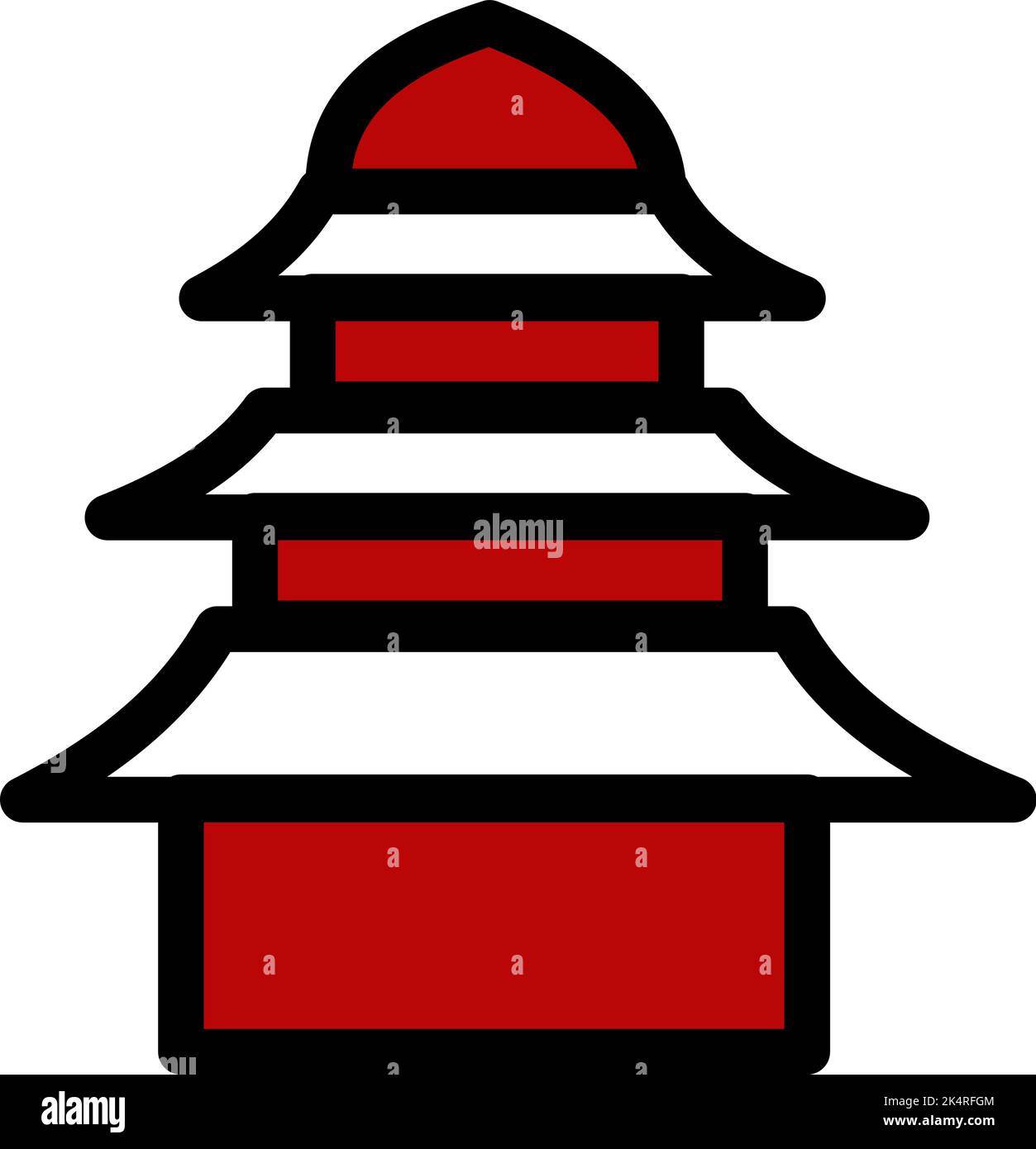 Chinese old building , illustration, vector on a white background Stock ... Chinese old building , illustration, vector on a white background Stock ...