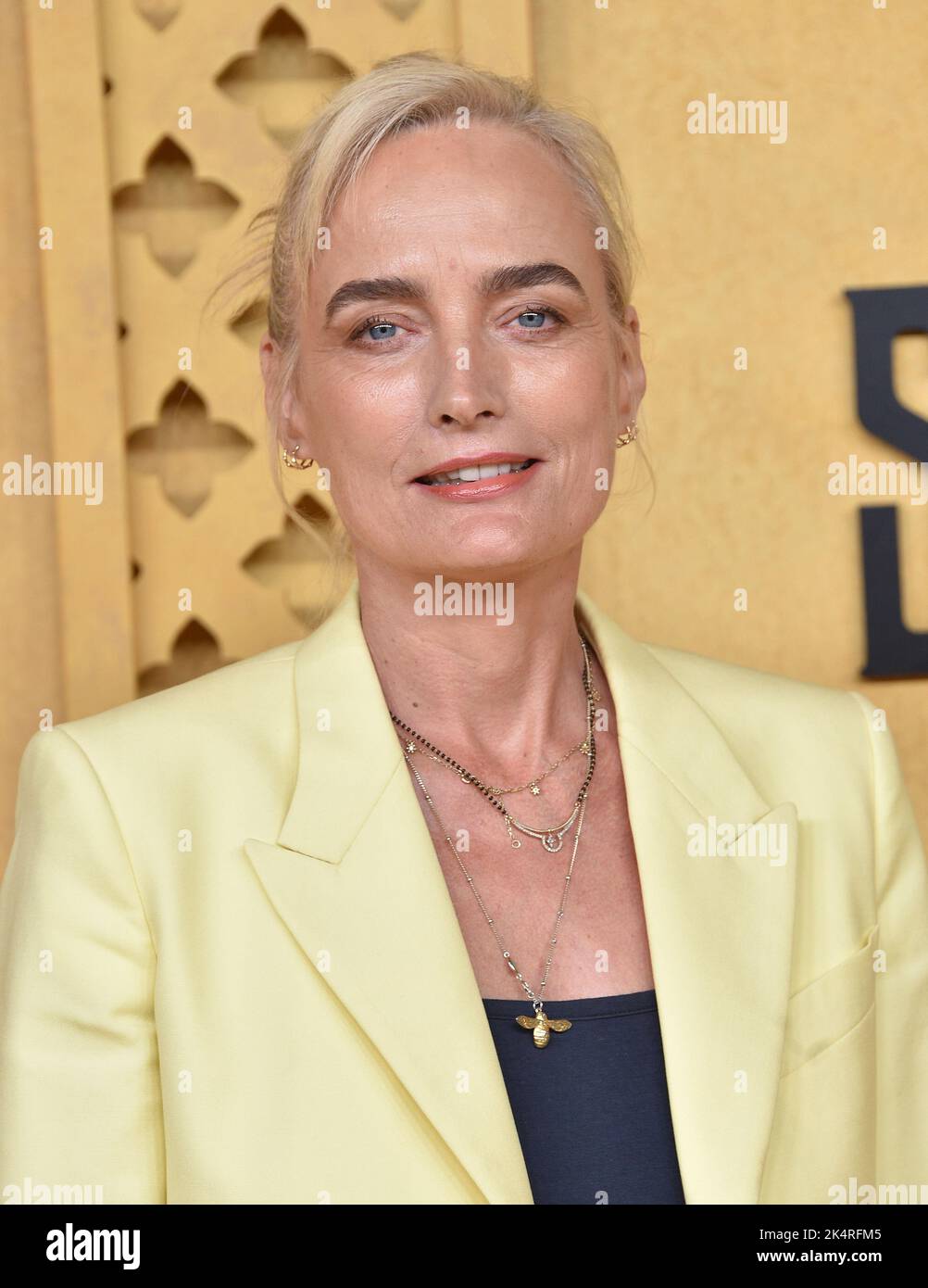 Andrea Barron attends the red-carpet premiere of the Apple TV+ original ...
