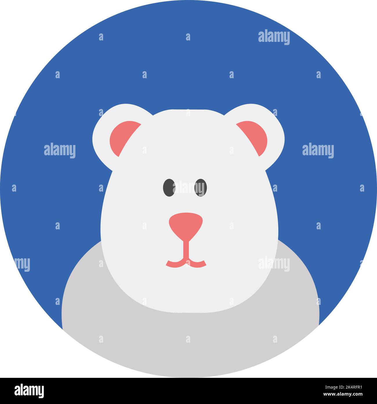White polar bear, illustration, vector on a white background Stock Vector Image & Art - Alamy