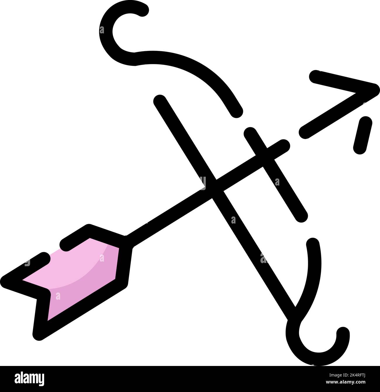 Wedding arrows, illustration, vector on a white background Stock Vector ...