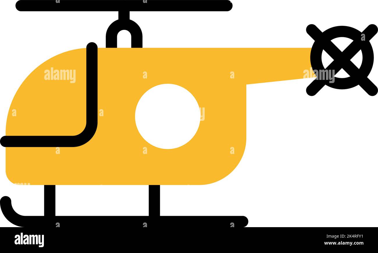 Army helicopter, illustration, vector on a white background Stock ...