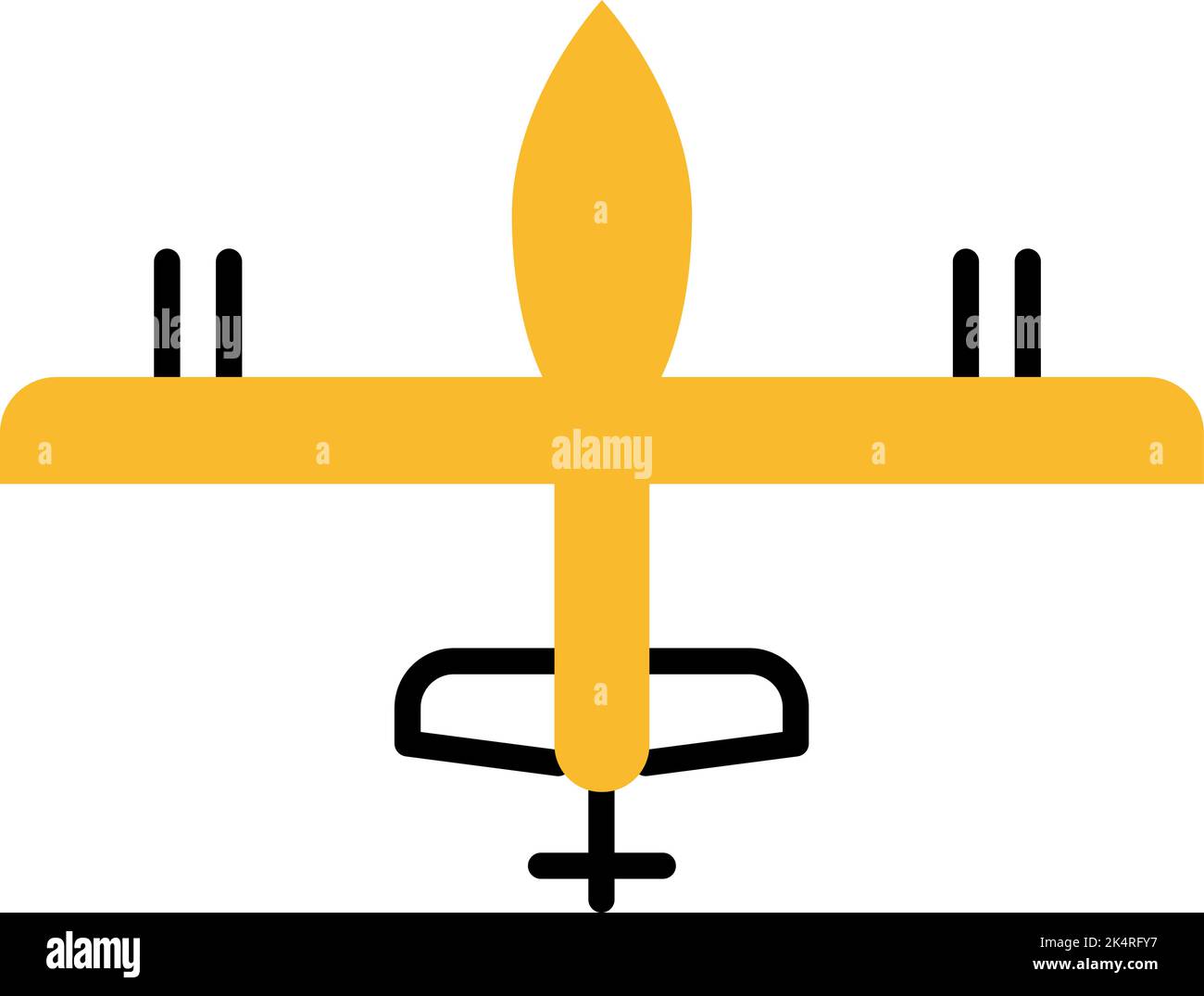 Military drone isolated on Stock Vector Images - Alamy