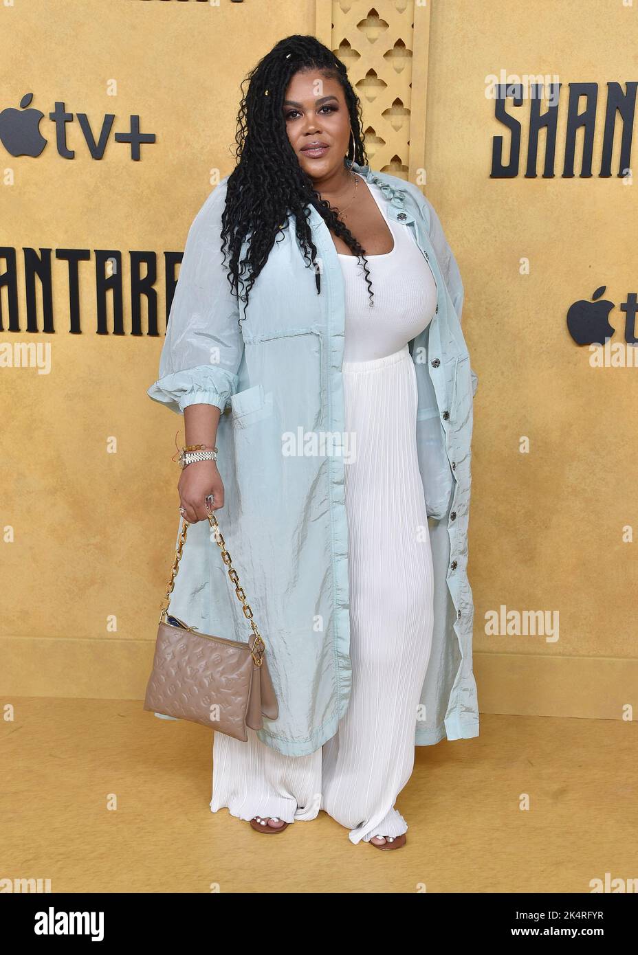 Nina Parker attends the red-carpet premiere of the Apple TV+ original ...