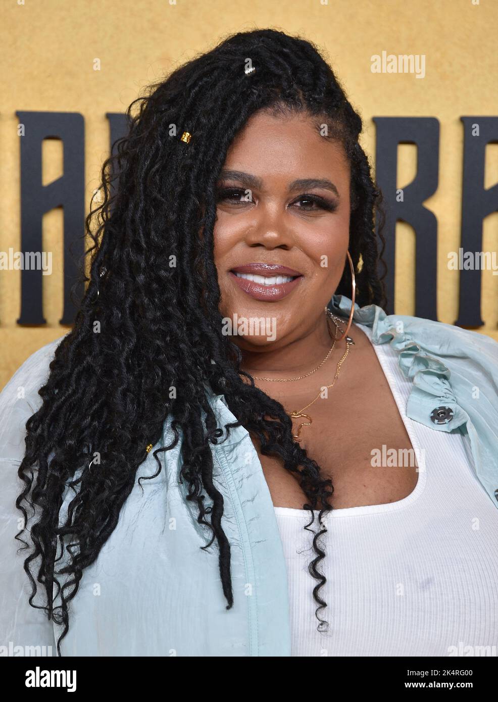Nina Parker attends the red-carpet premiere of the Apple TV+ original ...