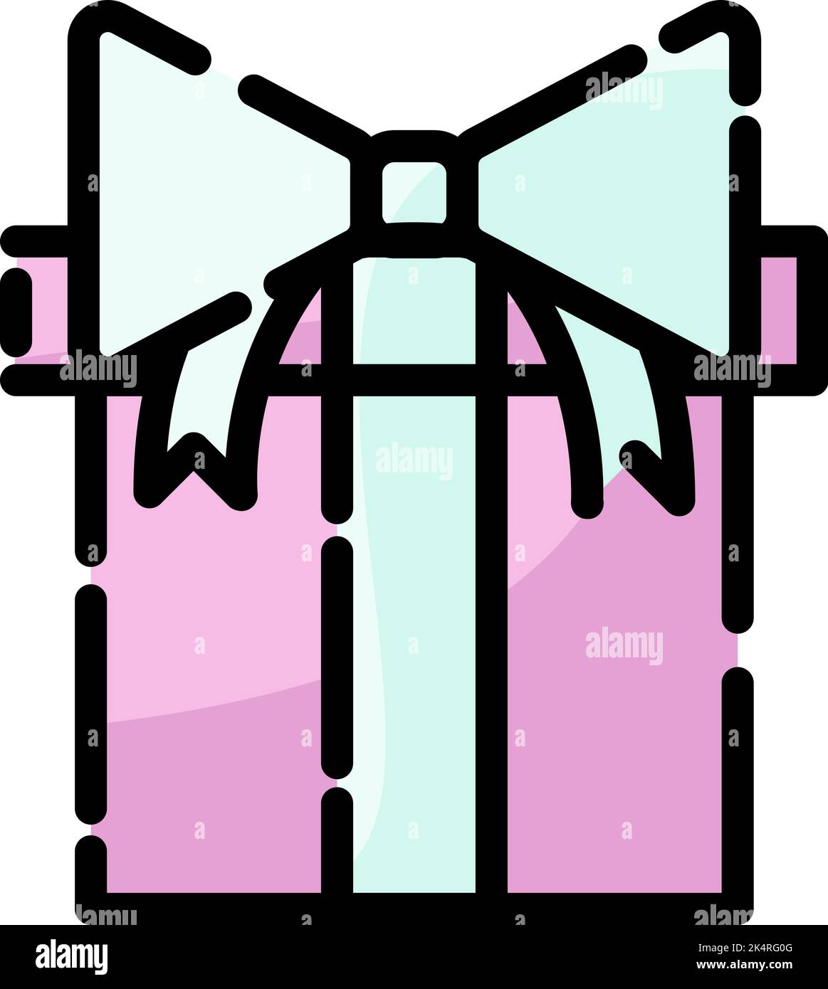 Wedding present, illustration, vector on a white background Stock ...