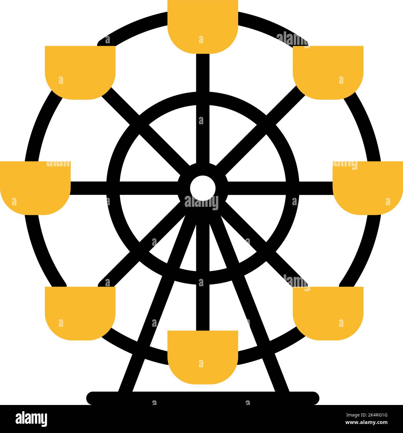 Ferris wheel icon sign Cut Out Stock Images & Pictures - Alamy