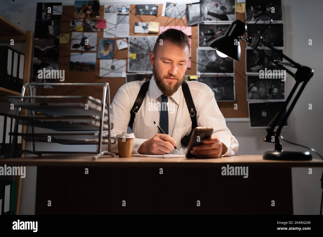 Police detective desk hi-res stock photography and images - Alamy