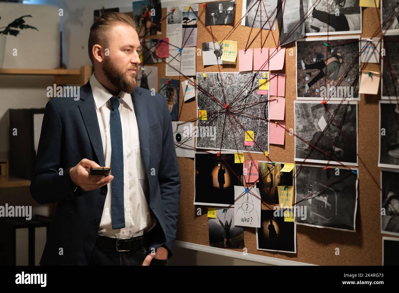 Detective investigation board hi-res stock photography and images - Alamy