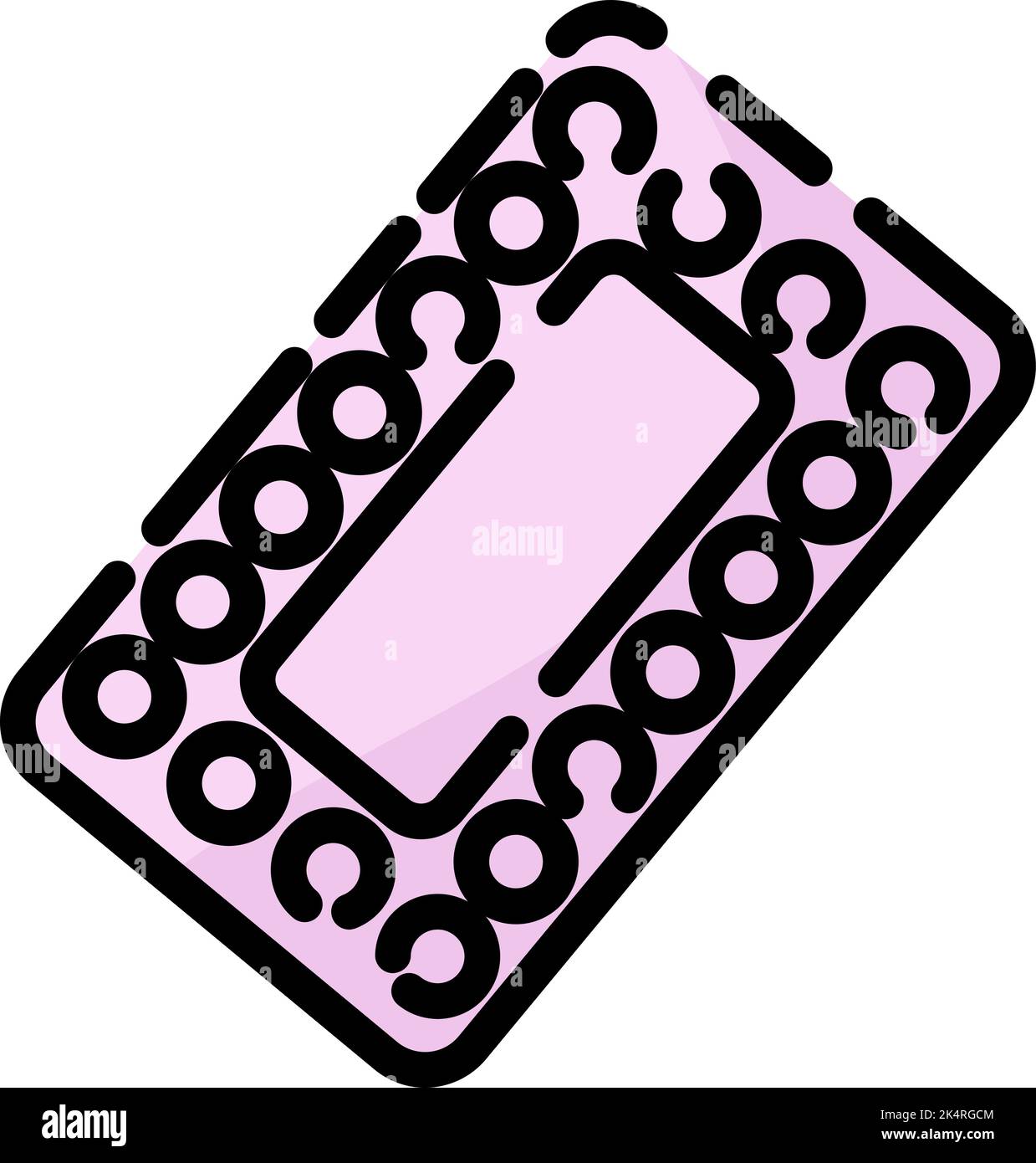 Contraception pills, illustration, vector on a white background Stock ...