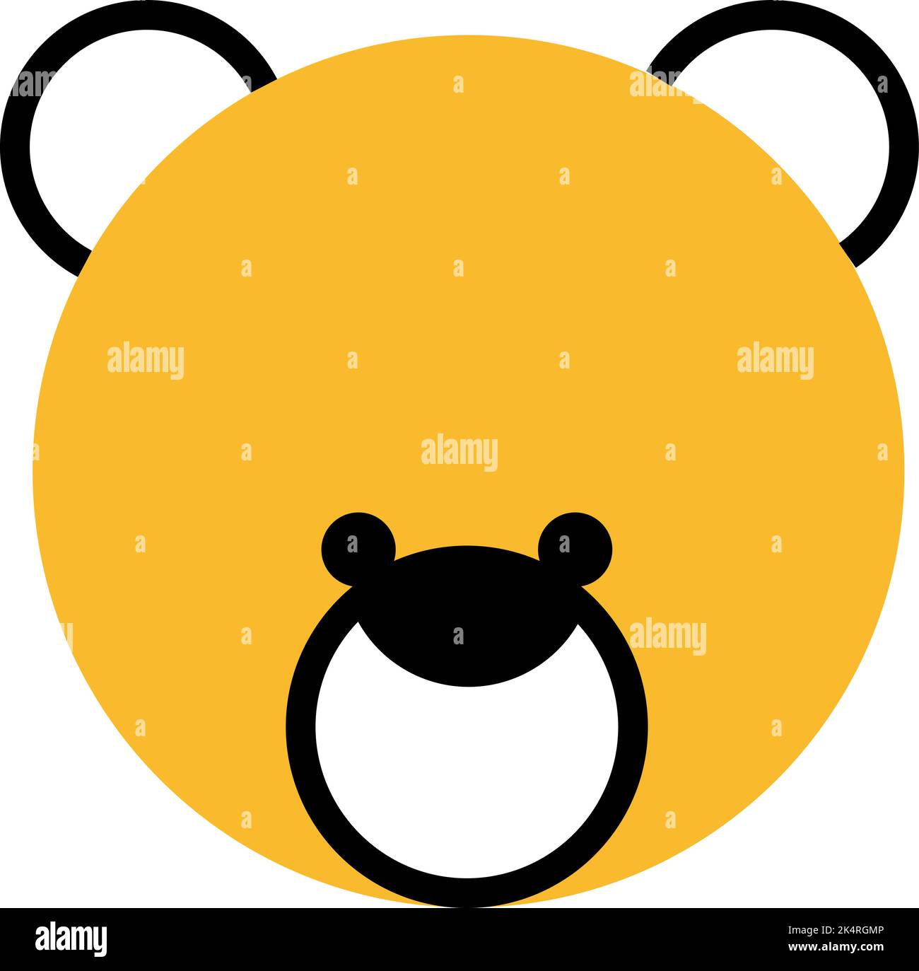 Yellow bear Stock Vector Images - Alamy