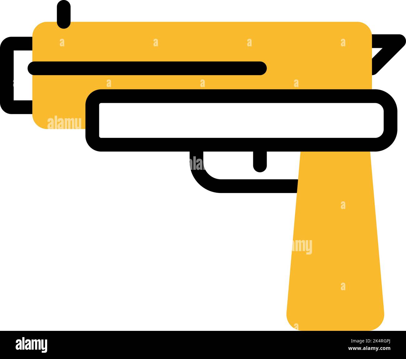 Pistol yellow yellow Stock Vector Images - Alamy