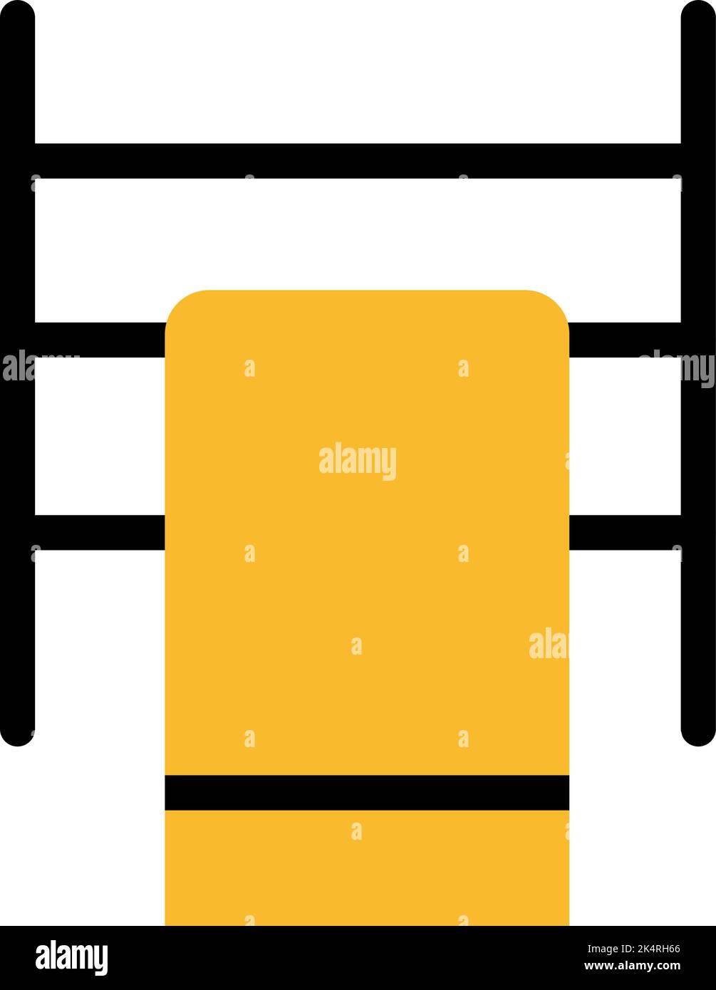 Towel on rack Stock Vector Images - Alamy