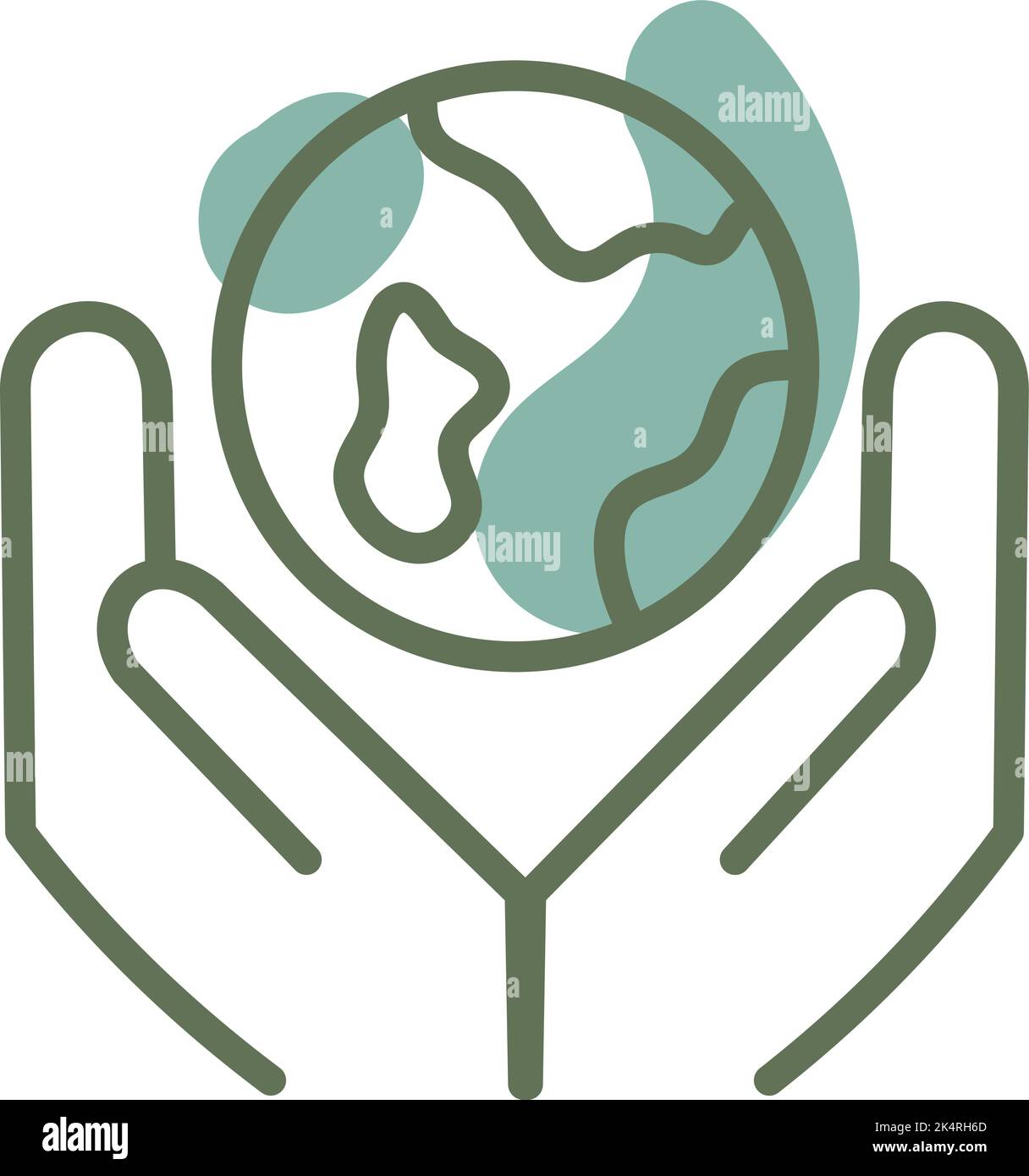 Healthy planet, illustration, vector on a white background Stock Vector ...