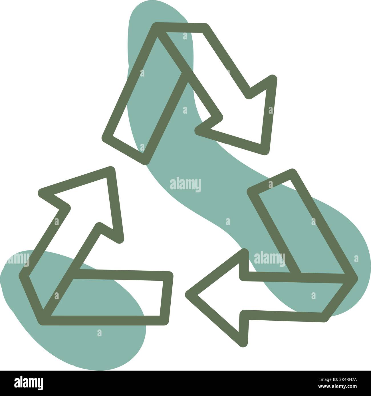 Ecological recycle, illustration, vector on a white background Stock ...
