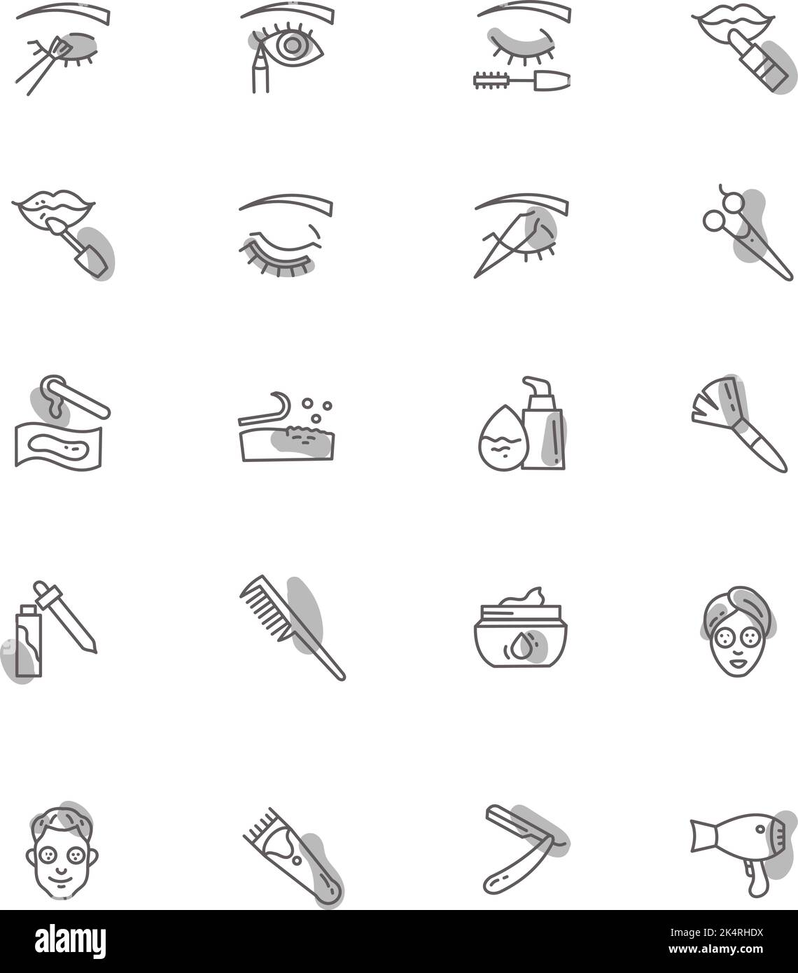 Beauty products Stock Vector Images - Alamy