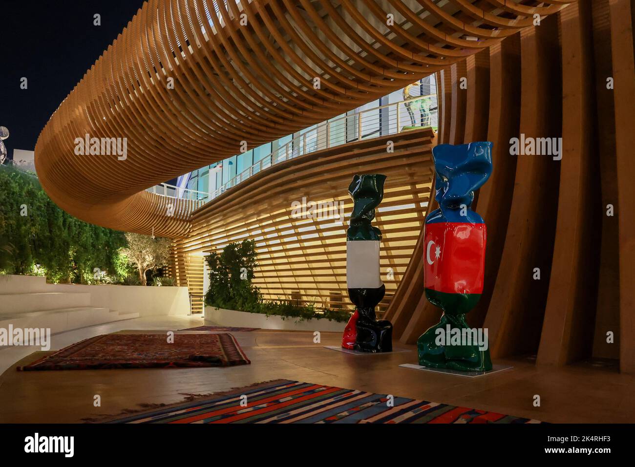 Dubai, UAE - November 30, 2021: Exhibition EXPO 2020. Unusual ...