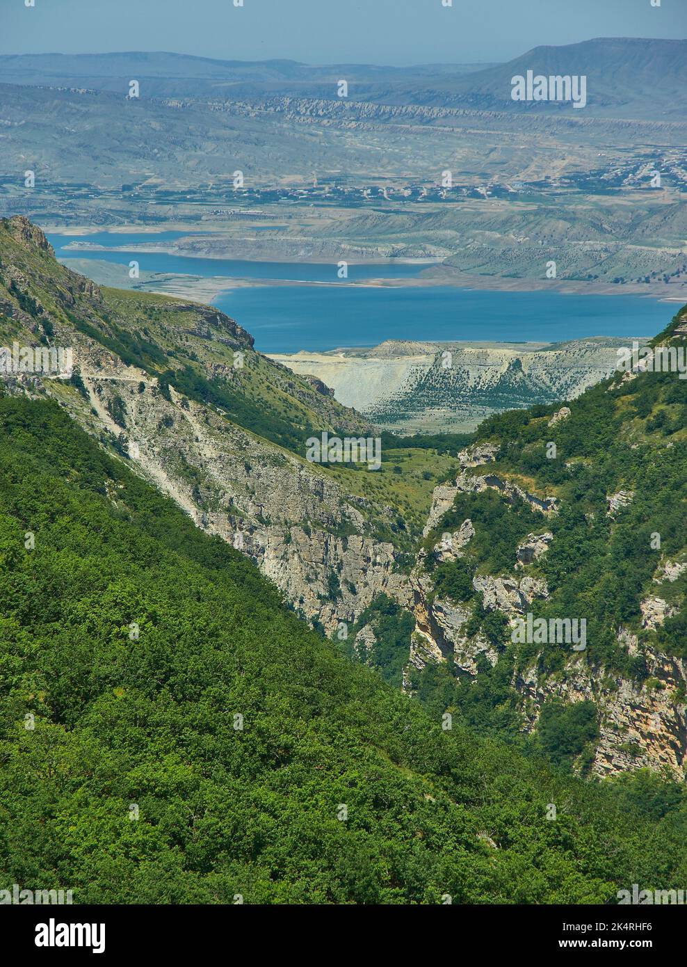 Sulak Canyon, steep-sided deepest canyon in Europe carved by the Sulak ...