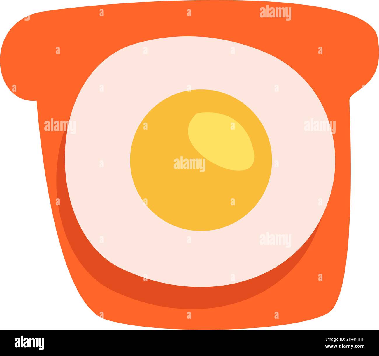 Bread toast egg on Stock Vector Images - Alamy