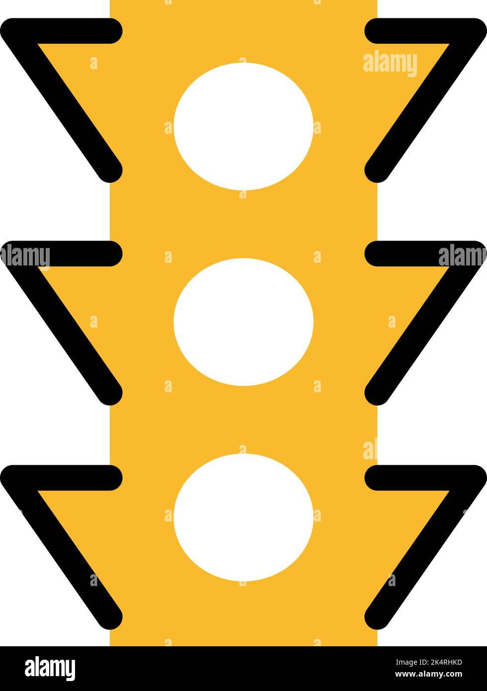 Road lights, illustration, vector on a white background Stock Vector ...