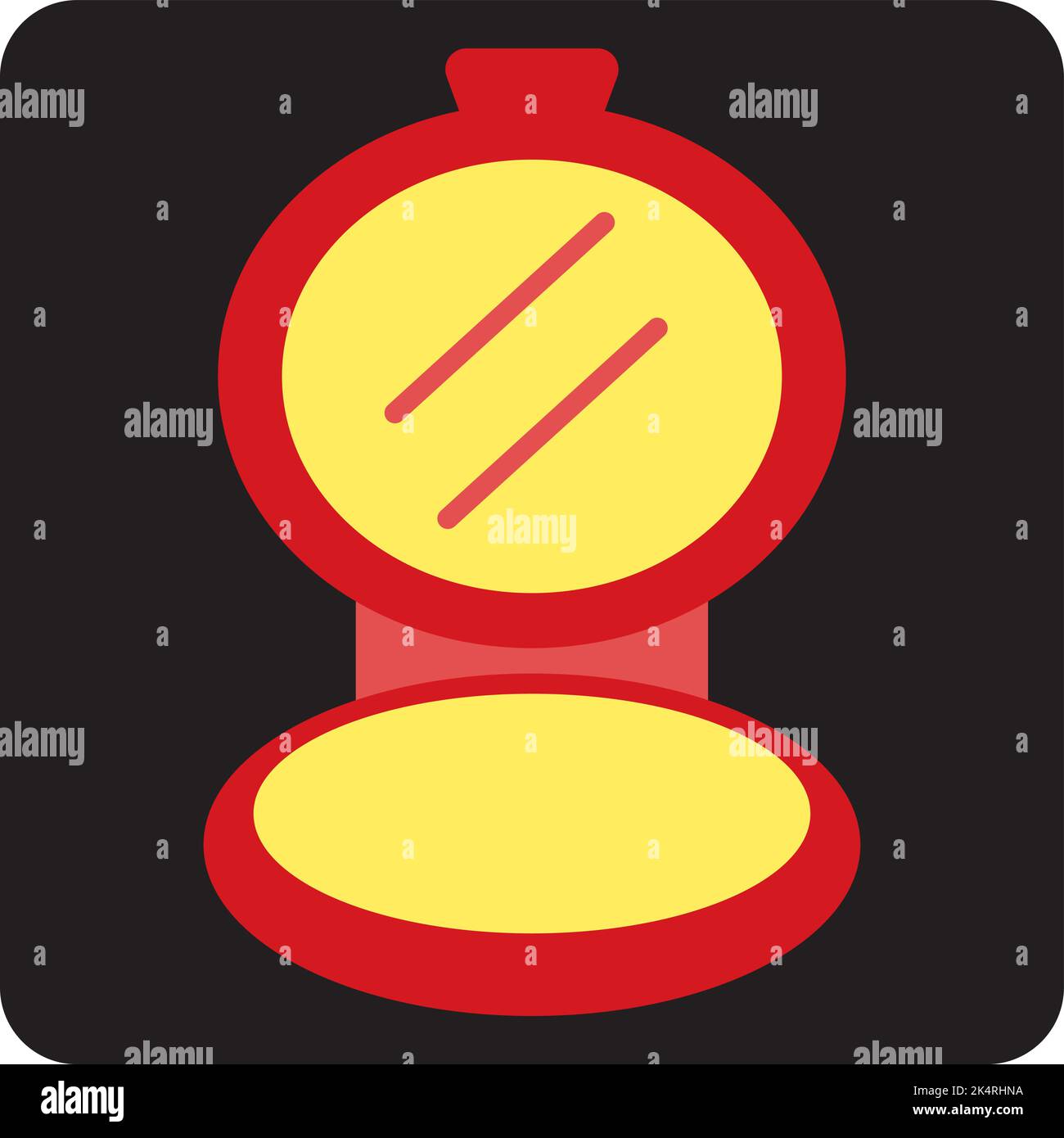 Face powder container Stock Vector Images - Alamy