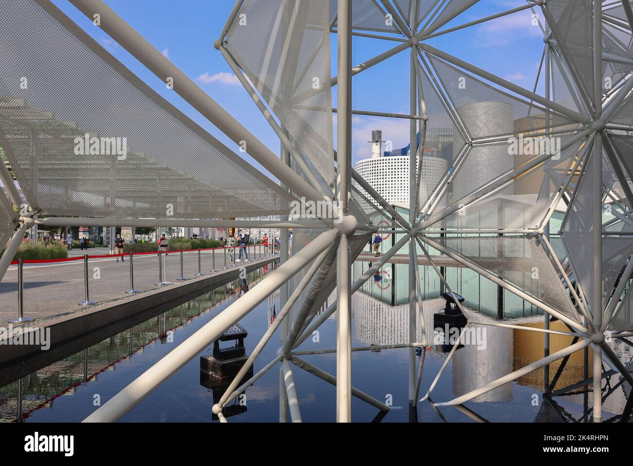 Dubai, UAE - November 30, 2021: Exhibition EXPO 2020. Unusual ...