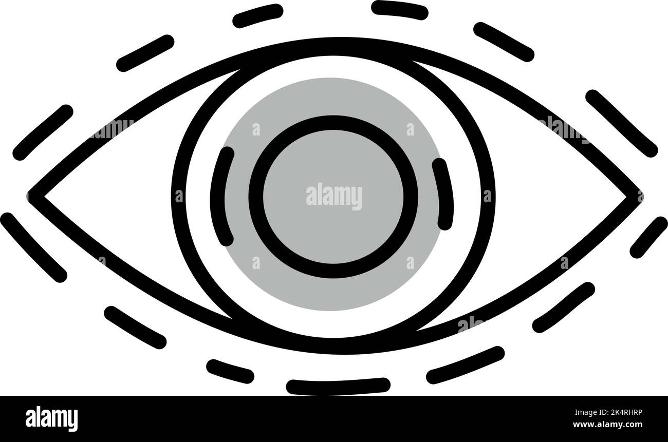 Spiritual eye, illustration, vector on a white background Stock Vector ...