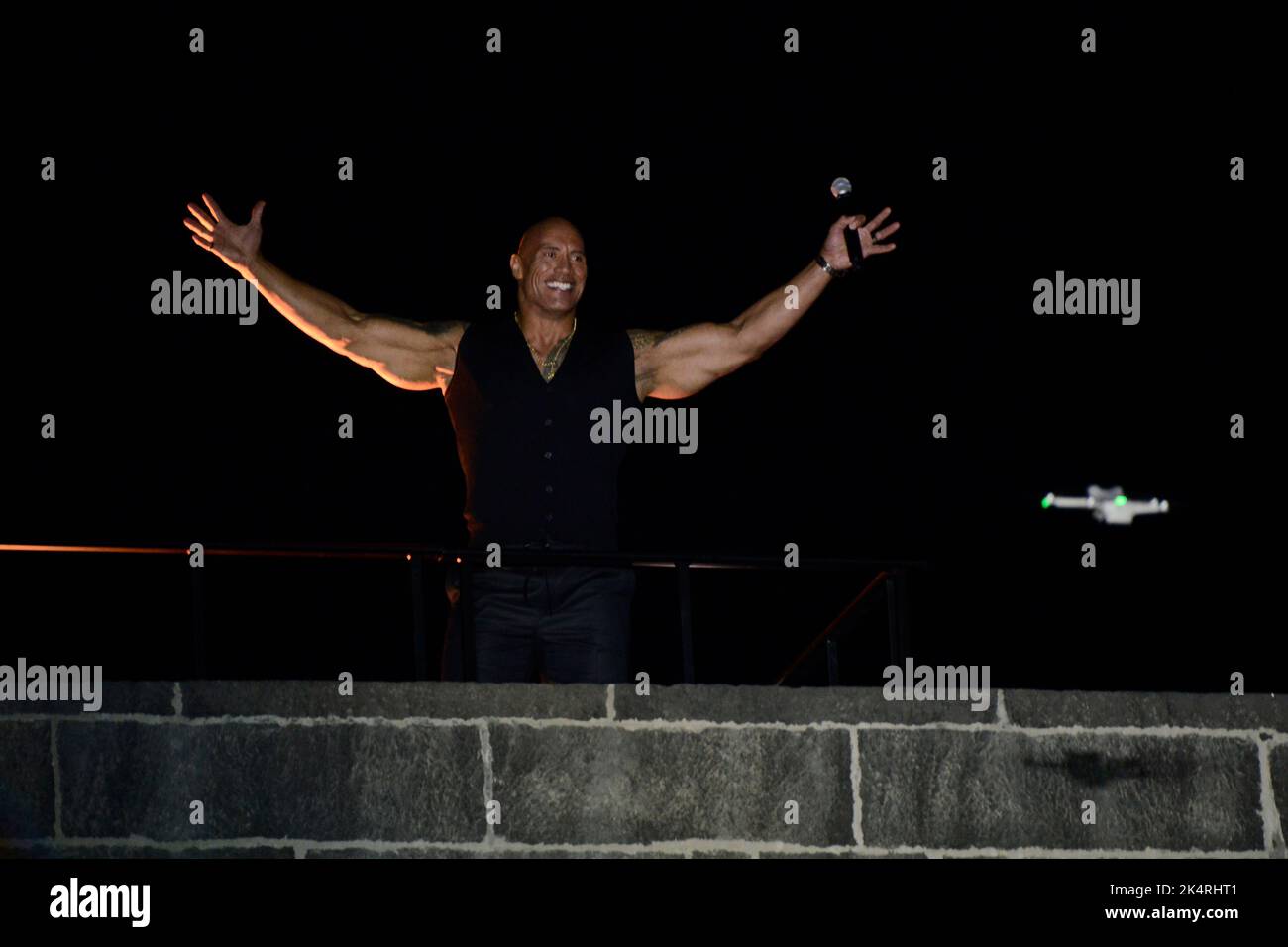 Mexico City, Mexico. 3rd Oct, 2022. Actor Dwayne Johnson attends the ...