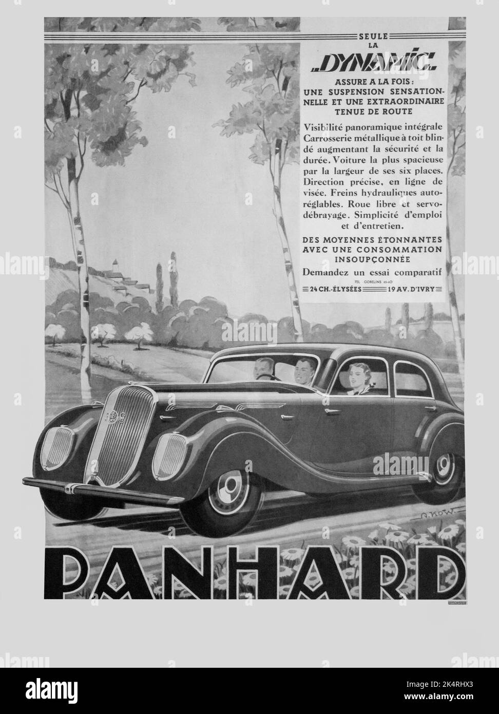 PANHARD & LEVASSOR "DYNAMIC" 30's Stock Photo - Alamy