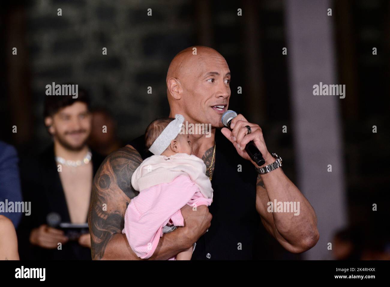 Mexico City, Mexico. 3rd Oct, 2022. Actor Dwayne Johnson attends the ...
