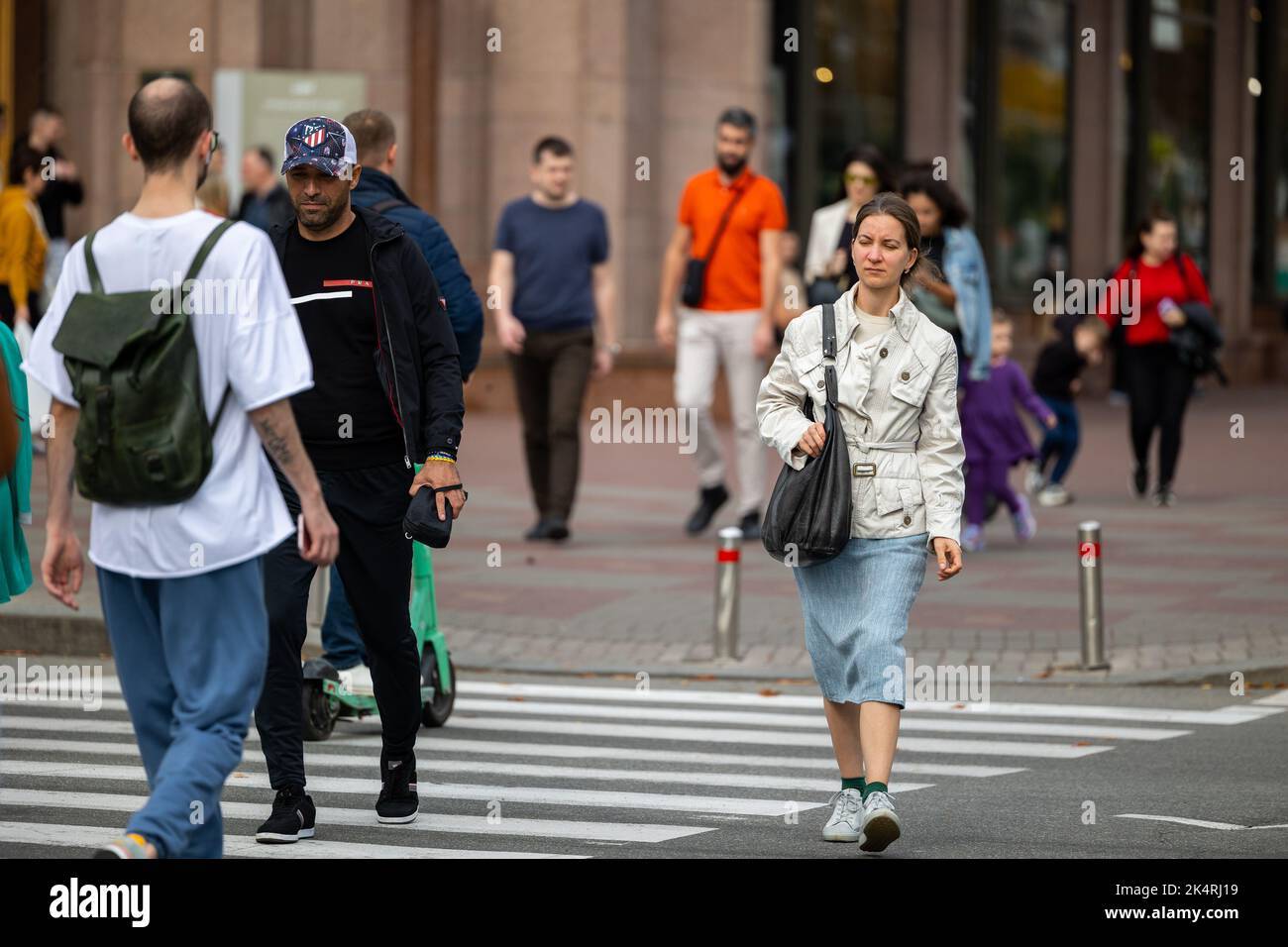 Pedestrian pedestrians walking resident residents hi-res stock ...