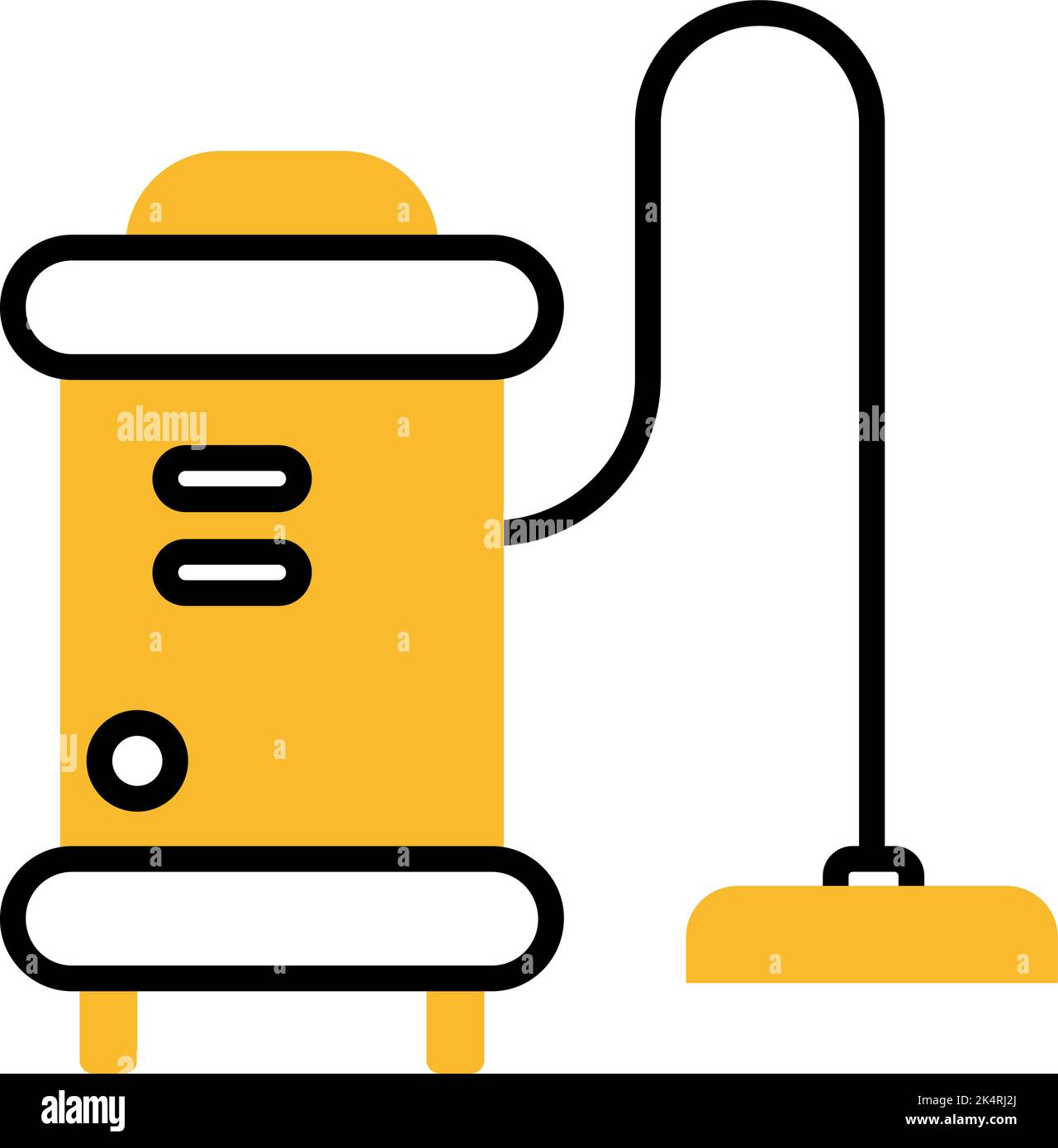 Professional vacuum cleaner, illustration, vector on a white background ...