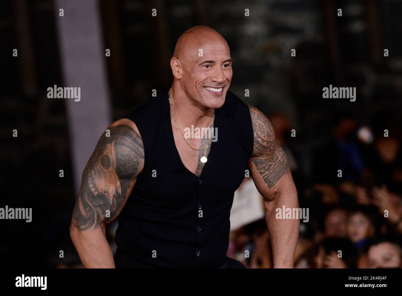 Mexico City, Mexico. 3rd Oct, 2022. Actor Dwayne Johnson attends the ...