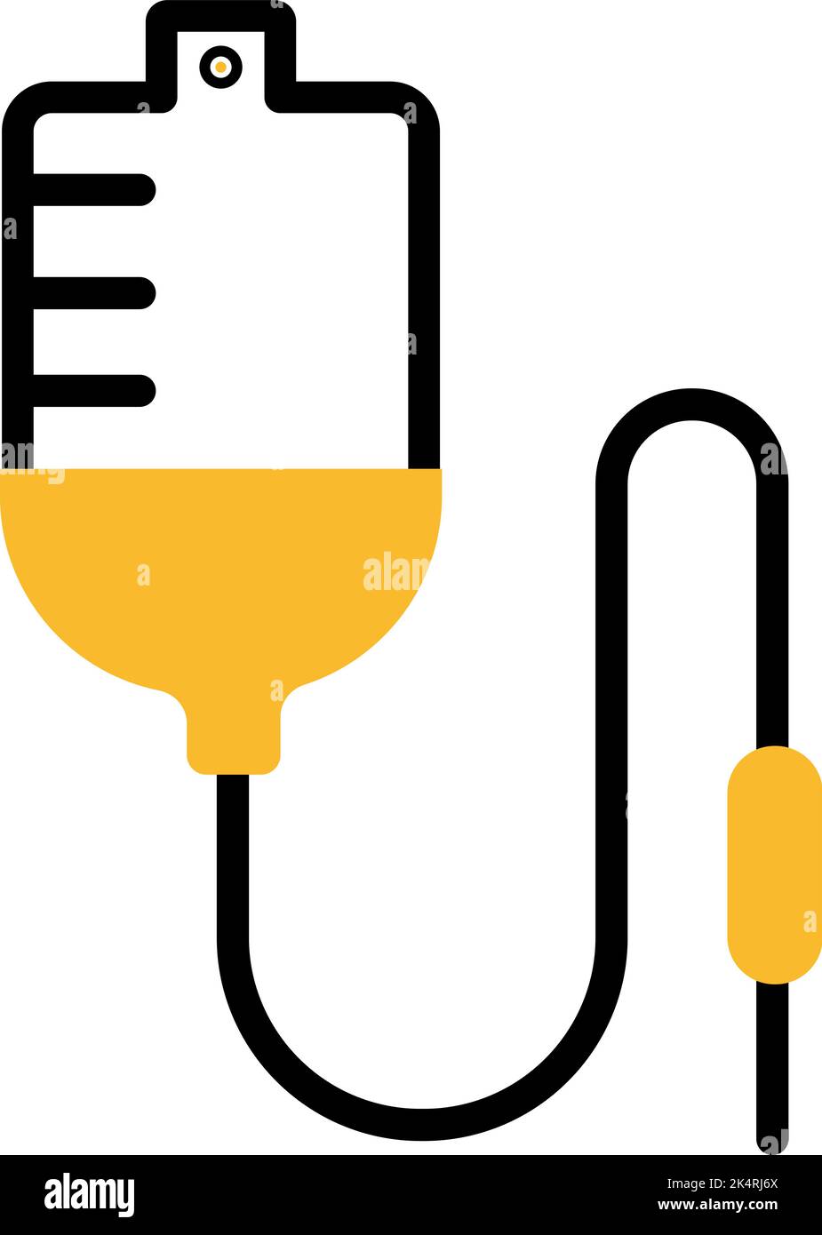 Virus drip infusion, illustration, vector on a white background Stock ...