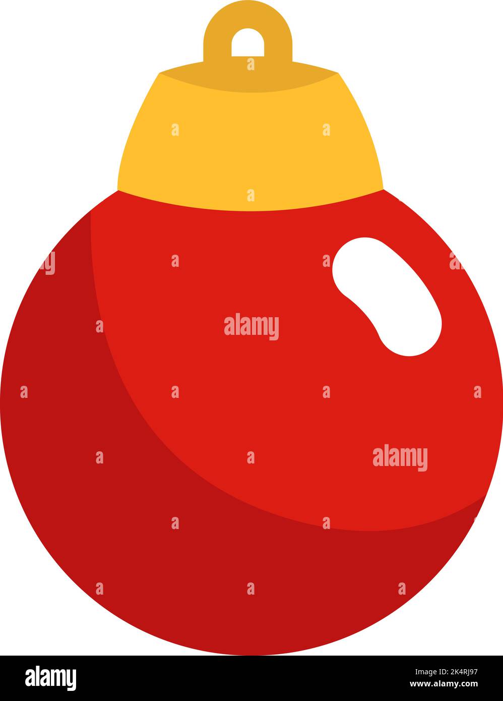 Red christmas toy illustration Stock Vector Images - Alamy