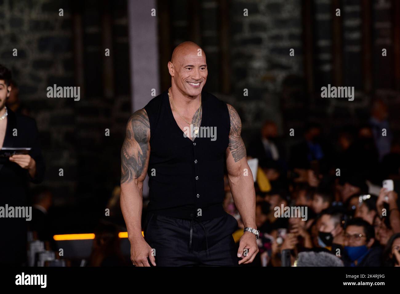Mexico City, Mexico. 3rd Oct, 2022. Actor Dwayne Johnson attends the ...